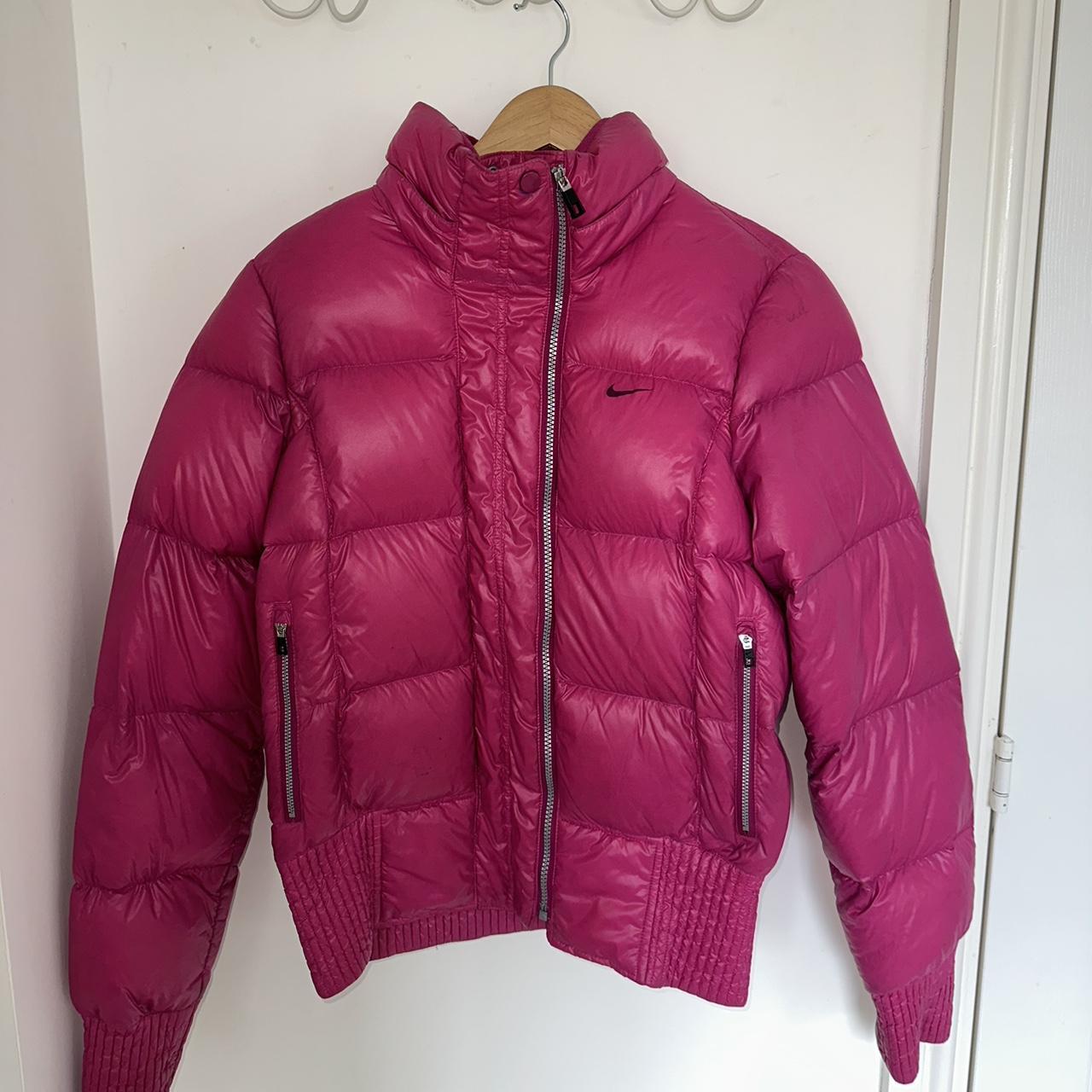Nike Vintage hot pink jacket Size L (will fit size... - Depop