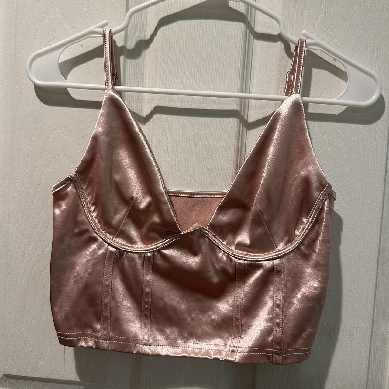 Cute pink going out top!! Size medium! Not sure... - Depop