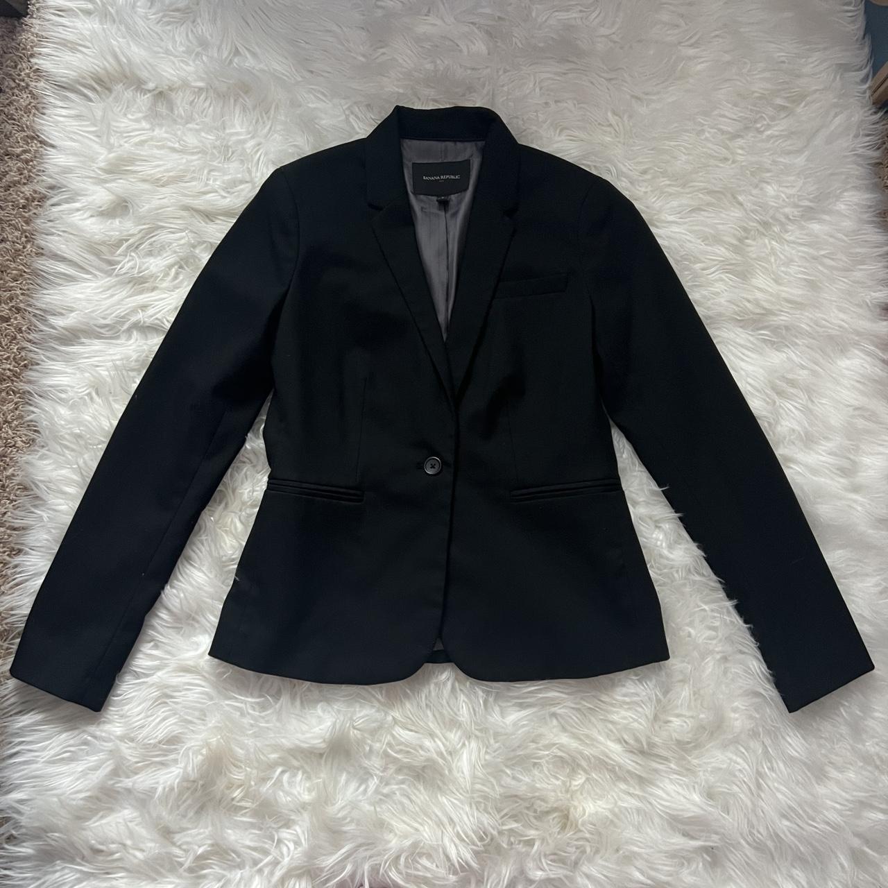 Banana Republic Women's Black Tailored-jackets | Depop