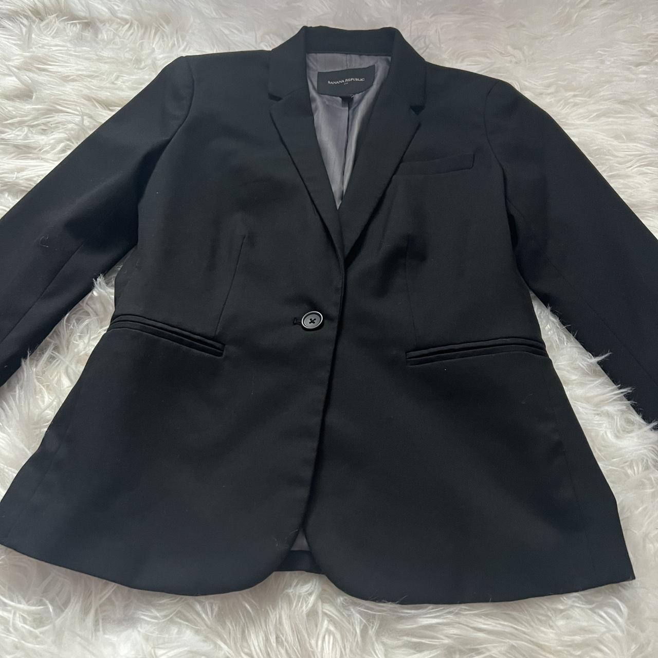 Banana Republic Women's Black Tailored-jackets | Depop