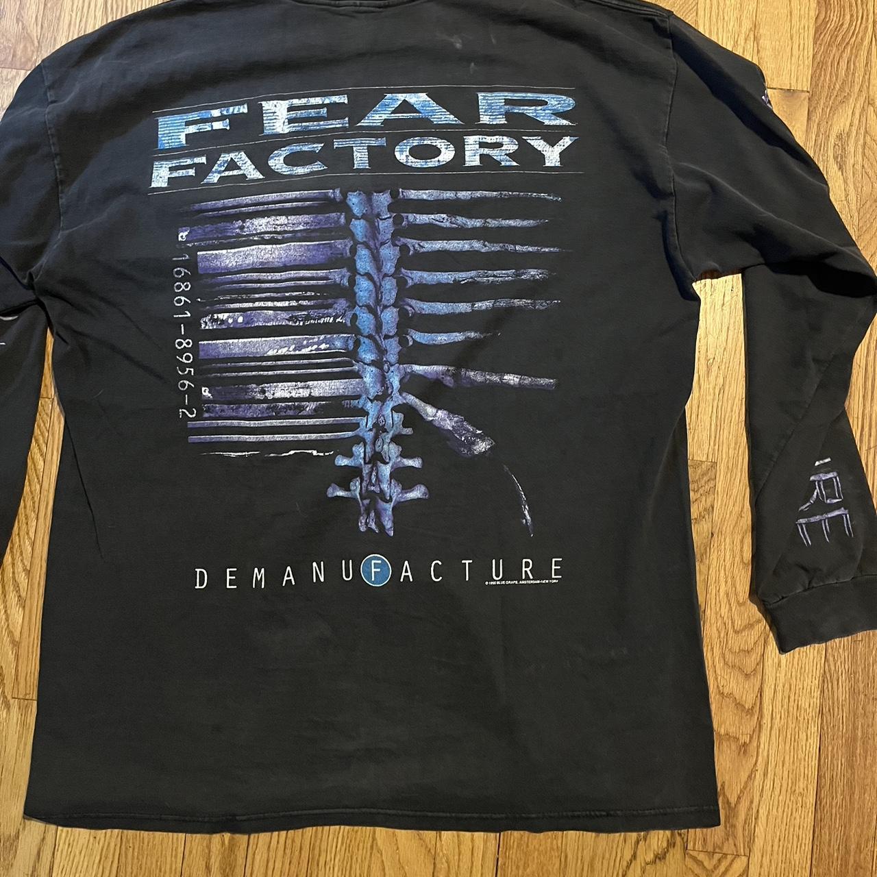 90s Fear Factory long sleeve shirt - Depop