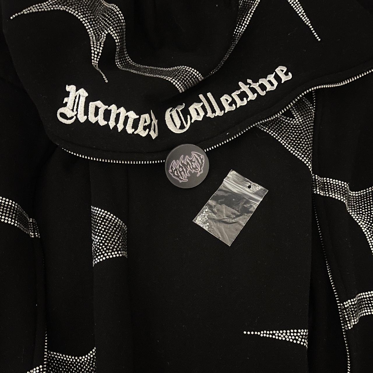 •Named collective thorn rhinestone zip tracksuit... - Depop