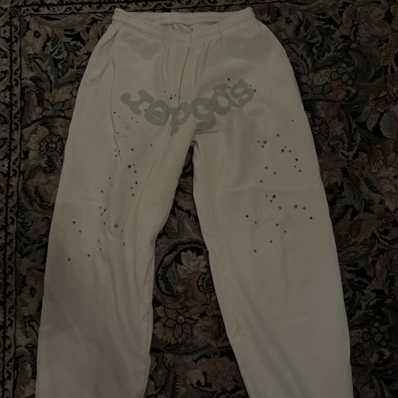 white spider sweats size M never worn super cute and... - Depop