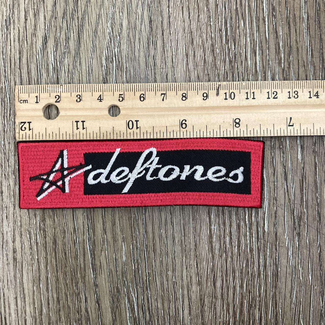 Black & Red Deftones 2013 tour patch. Iron on but... - Depop