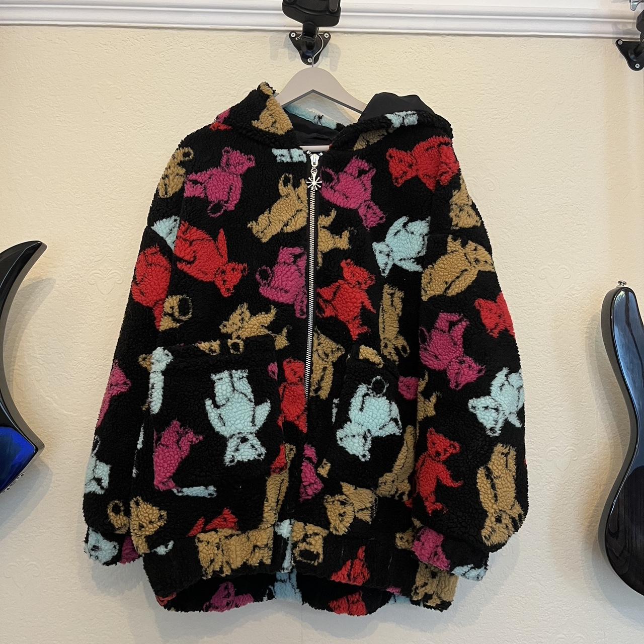 Fluffy teddy jacket Dollskill Delia’s oversized... - Depop