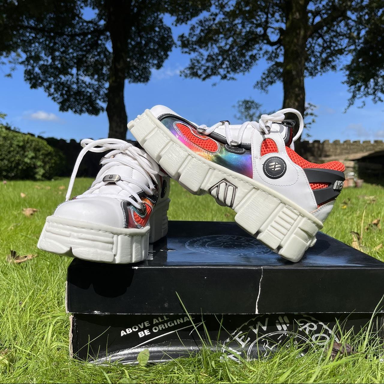 Stunning rare chunky platform low rise new rock... - Depop