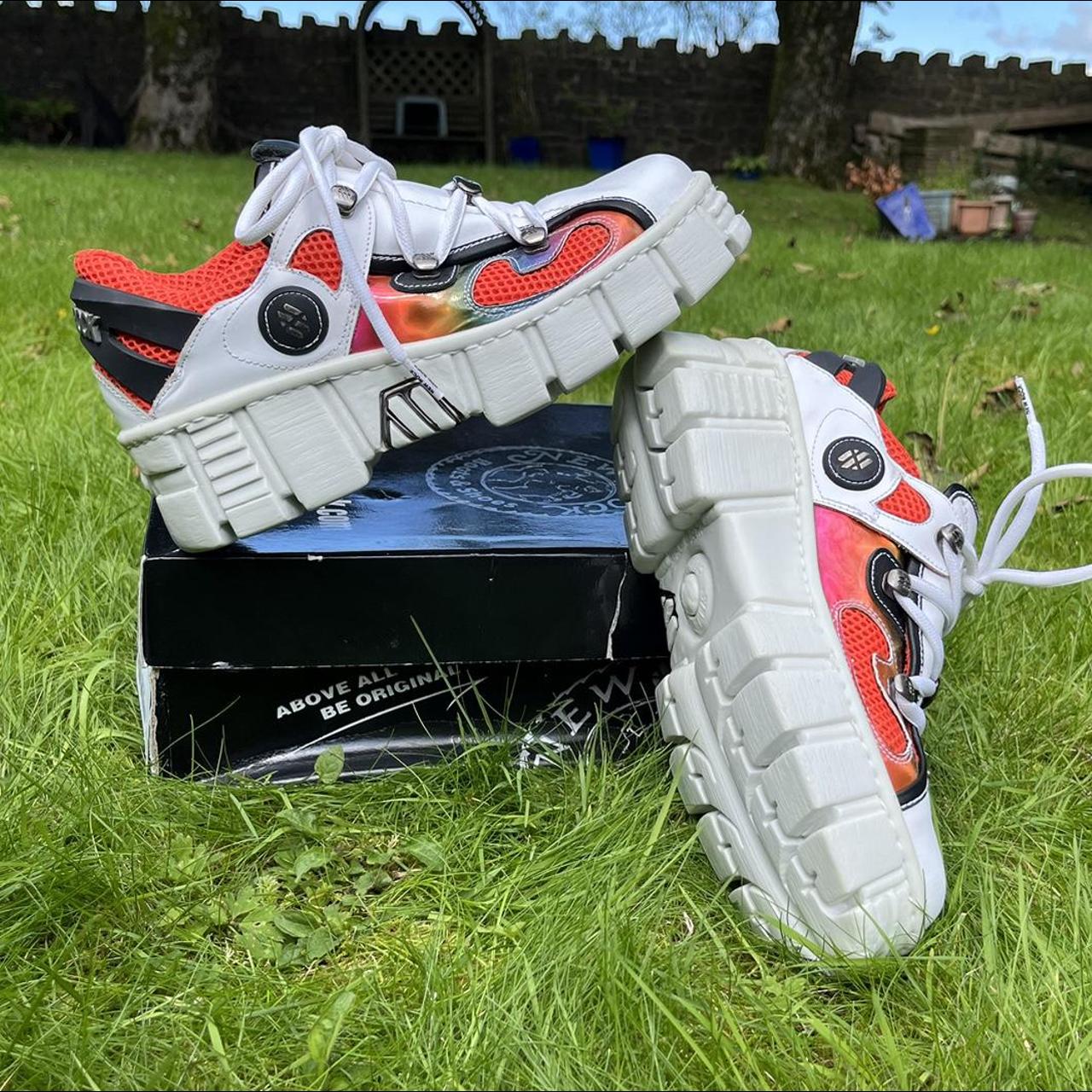 Stunning rare chunky platform low rise new rock... - Depop