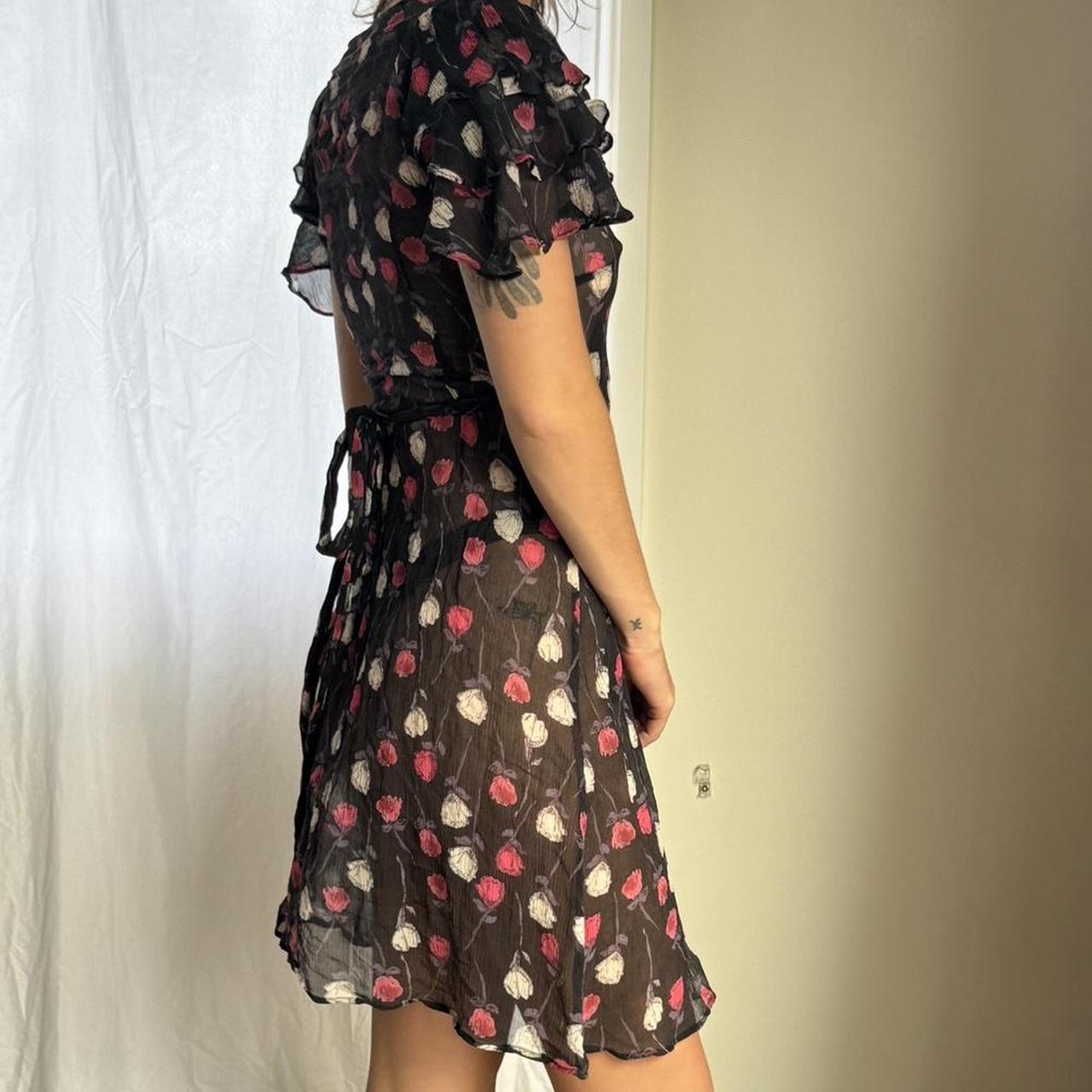 2000’s Alannah hill sheer wrap dress Silk Fits 6-8 - Depop