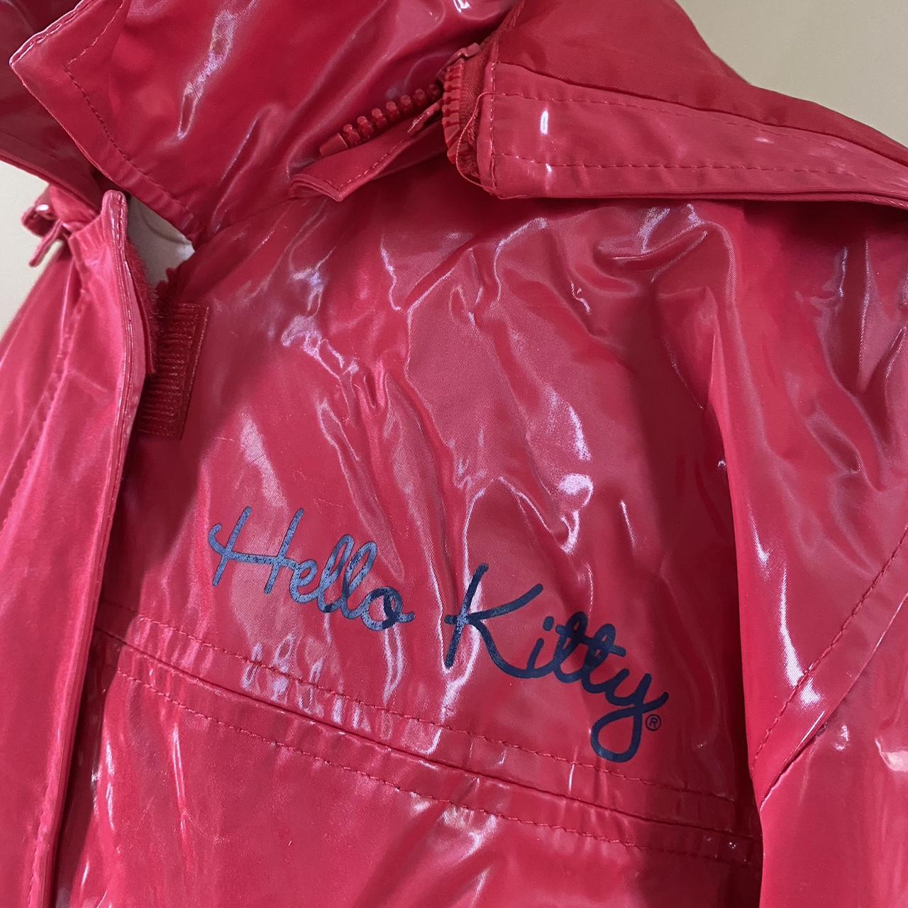 Vintage hello kitty rain jacket with detachable... - Depop