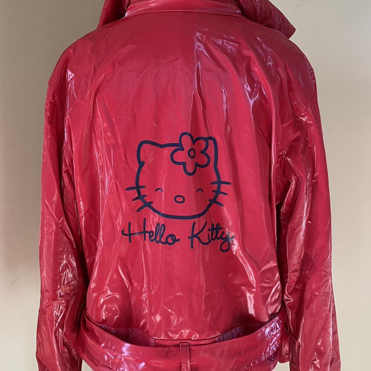 Vintage hello kitty rain jacket with detachable... - Depop