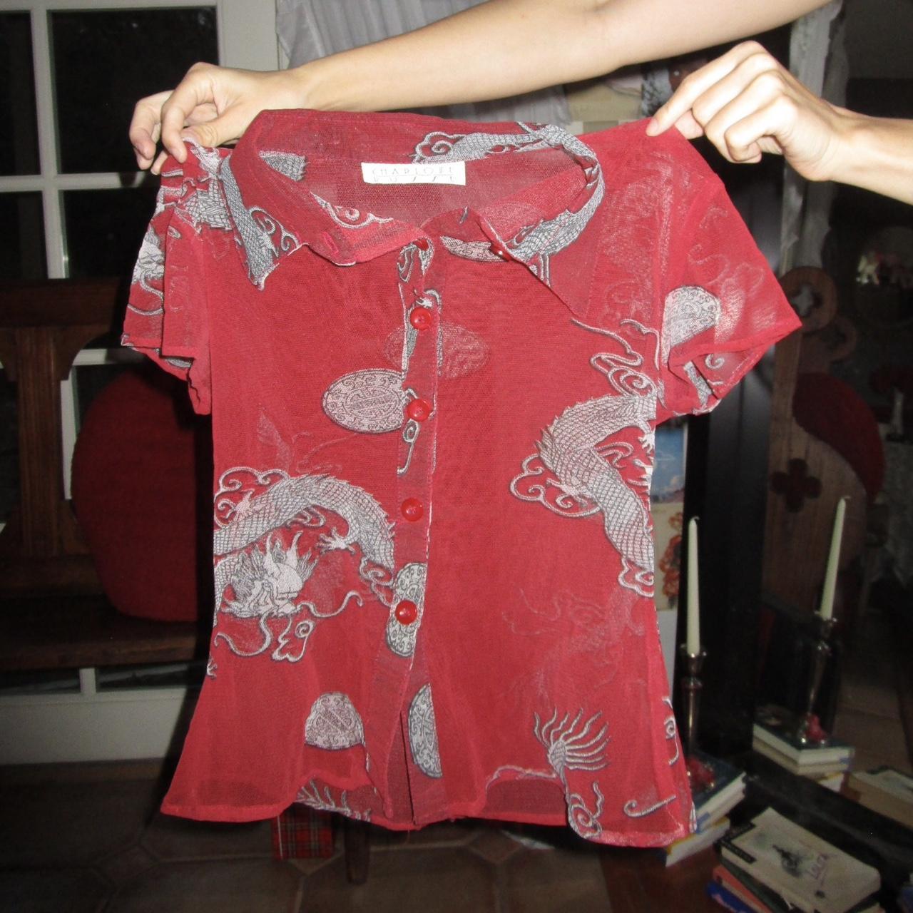 Charlotte ruse mesh dragon top What shein was trying... - Depop