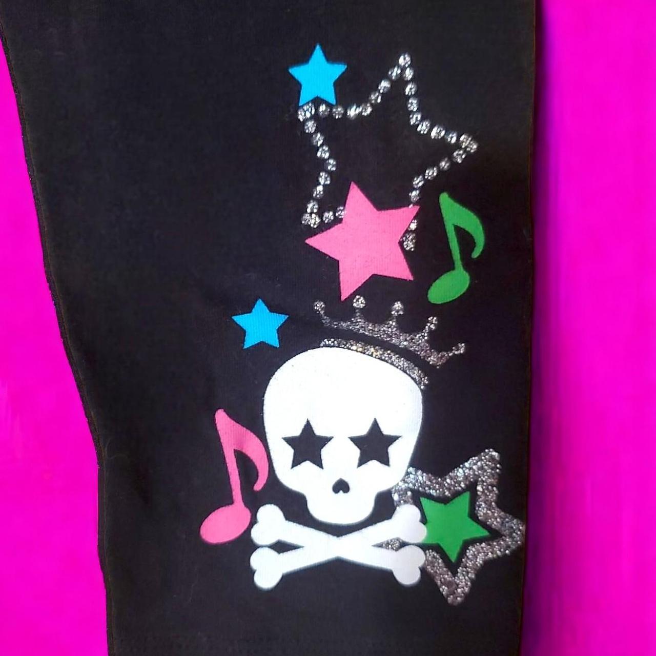 skull n crossbones scenecore rhinestone emo girl... - Depop