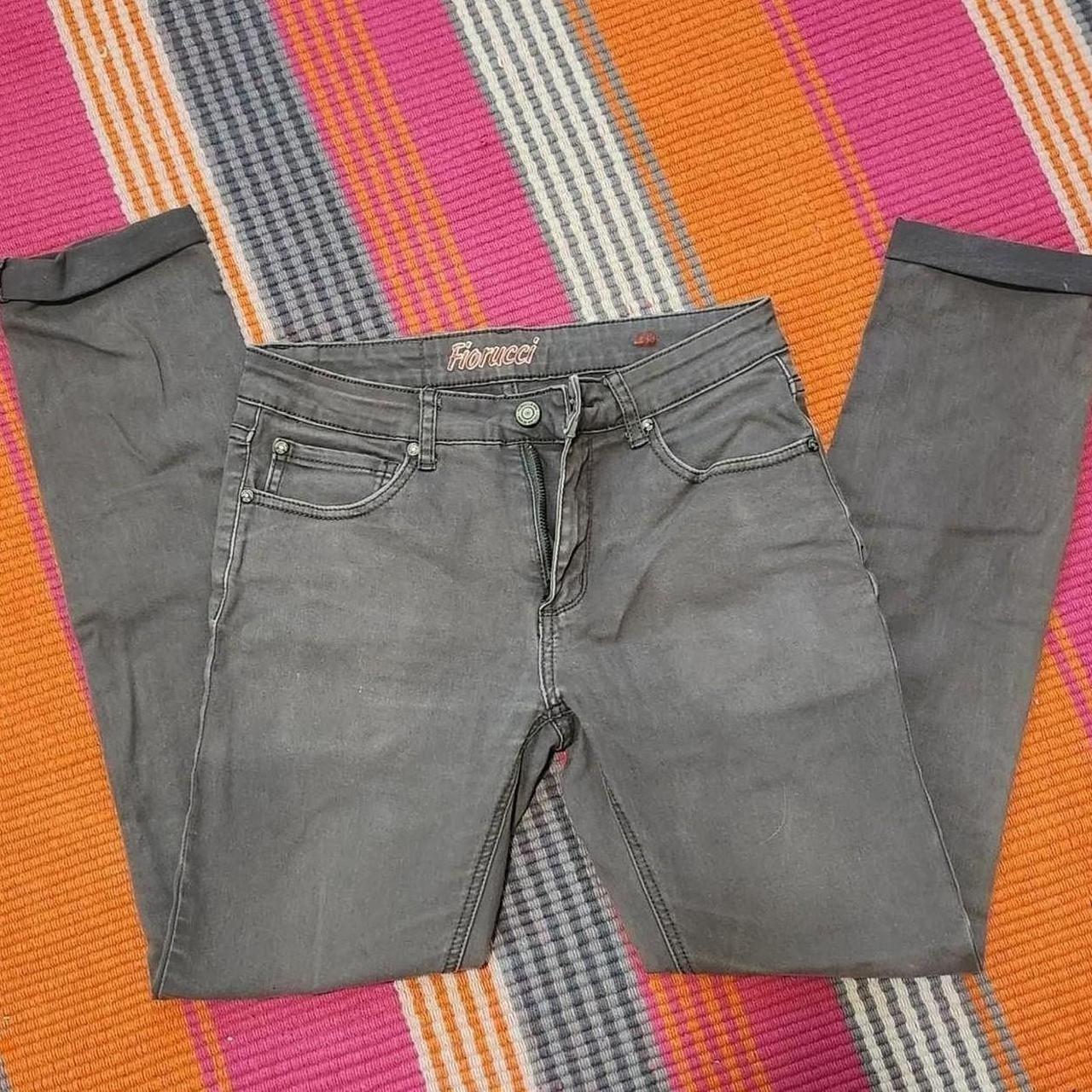 fiorucci italy skinny grey Safety jeans excellent... - Depop