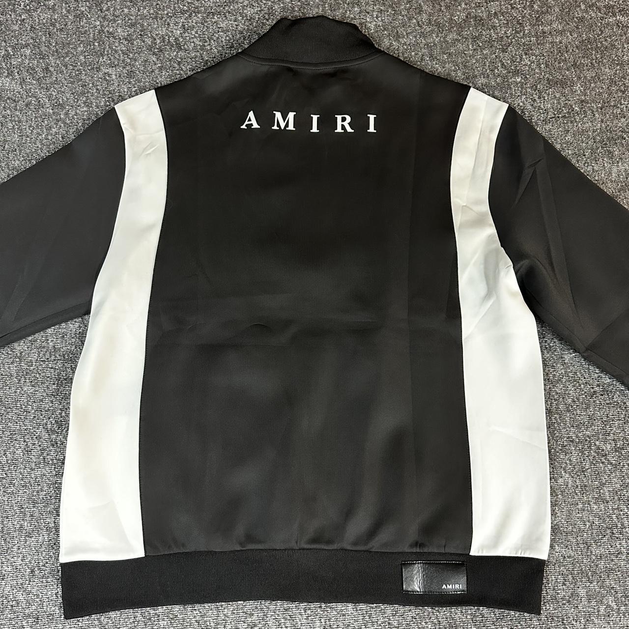 Amiri Track Jacket Black / White Size M - Depop