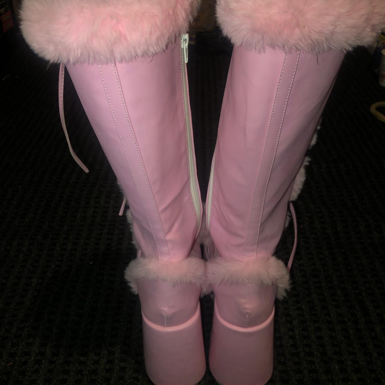 Pink Fur Demonias!! - Depop