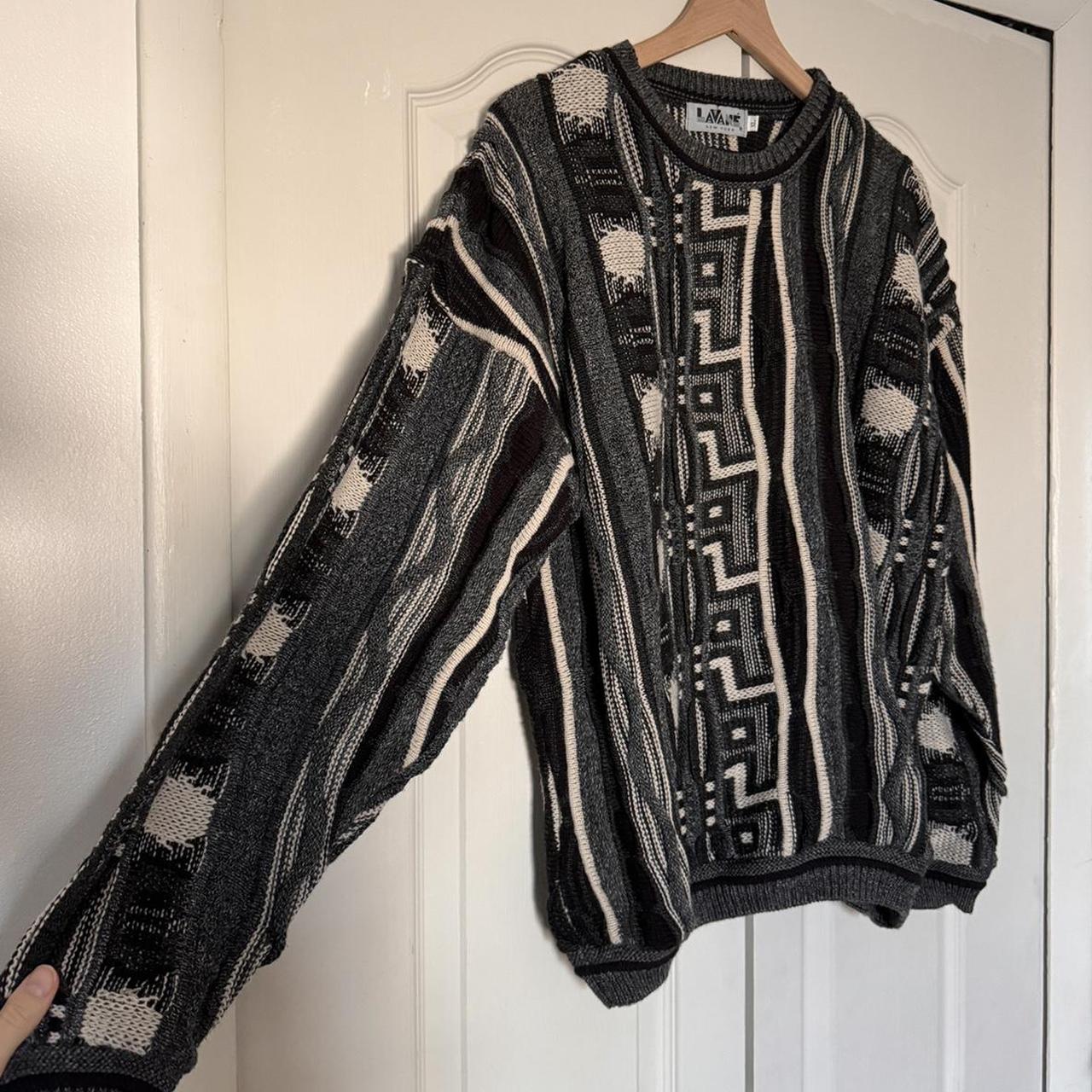 Vintage Oversized Coogi Style Sweater “Lavane New... - Depop