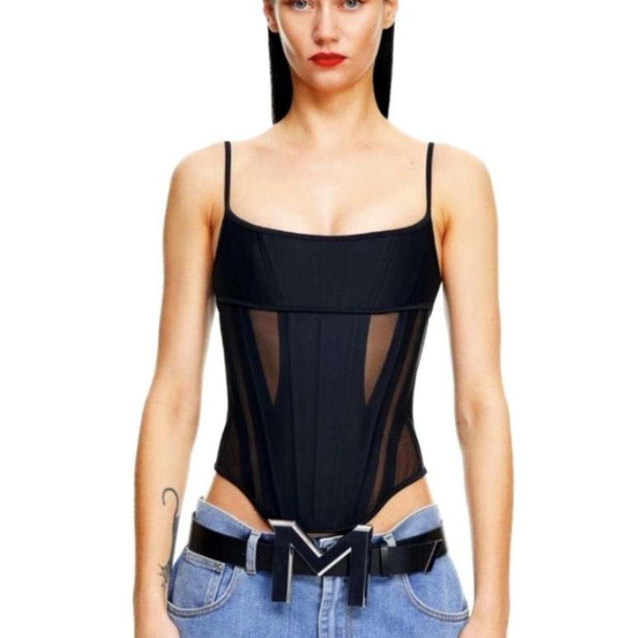 NWT Sold out Mugler x H&M corset size Small Never... - Depop