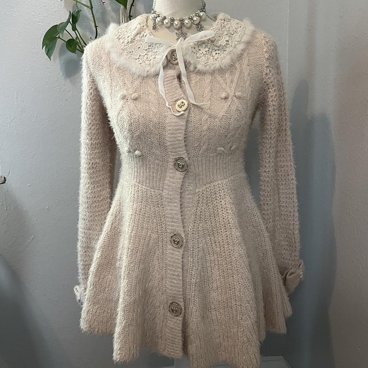 🎀adorable fuzzy fluffy japanese brand coquette... - Depop