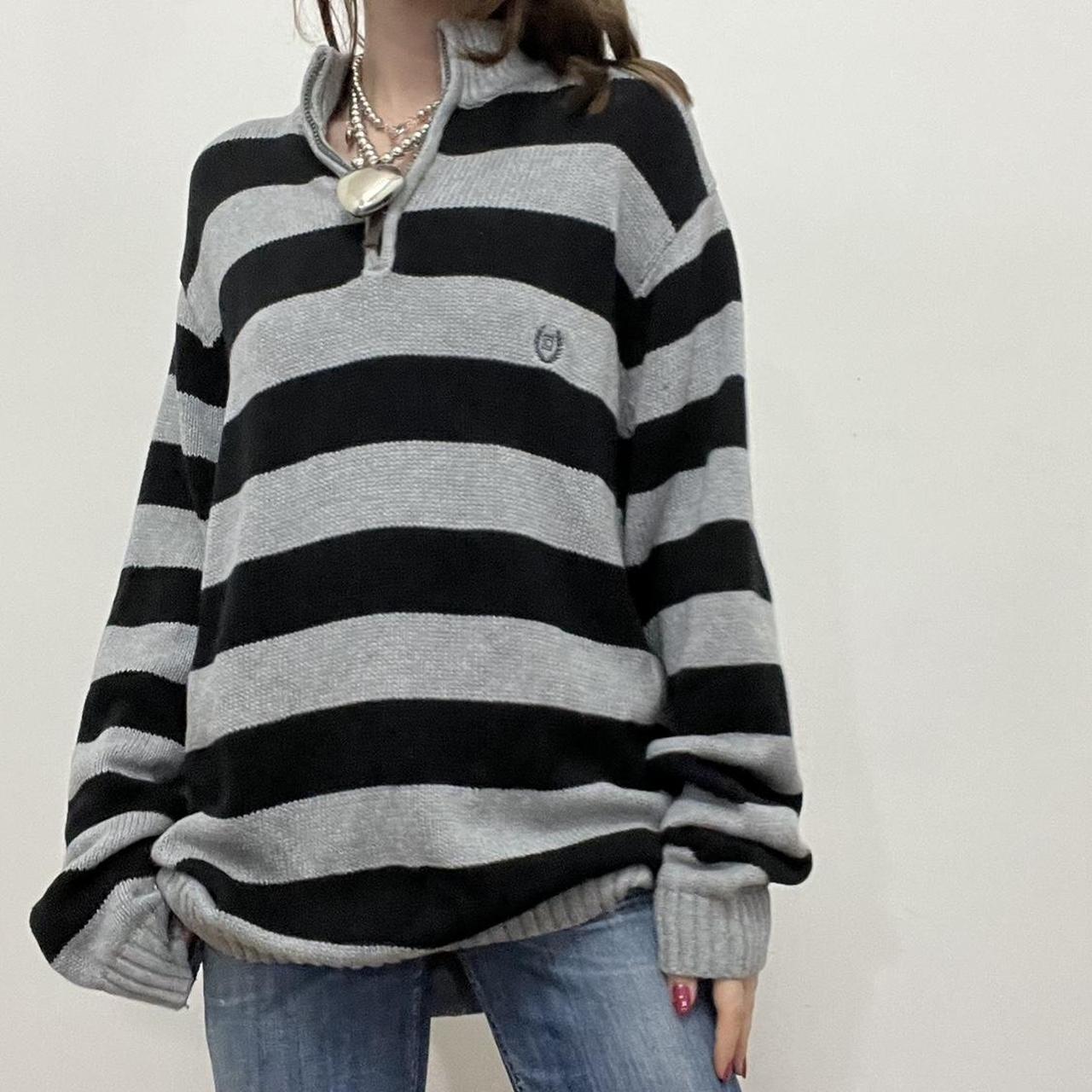 vintage stripped oversized jumper 💋 ABOUT THIS... - Depop