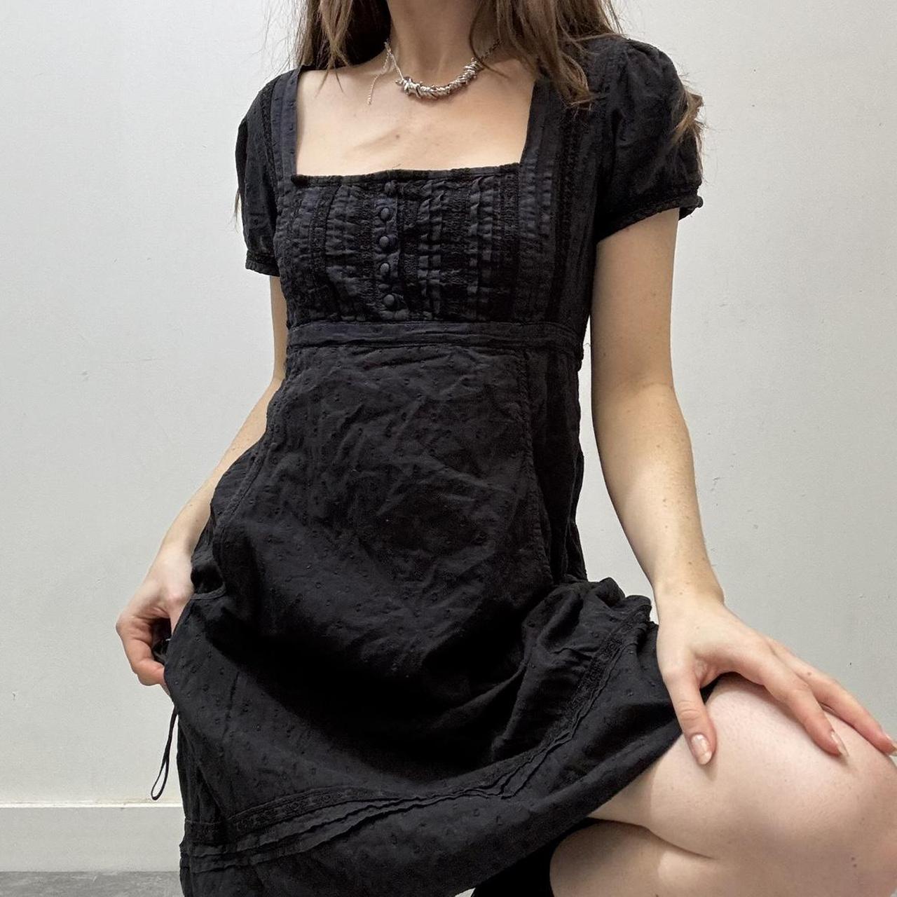lace black cotton dress 💋 ABOUT THIS ITEM Vintage... - Depop