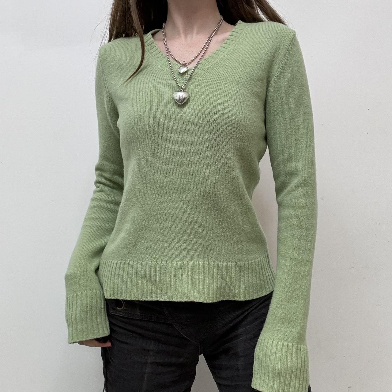 green wool gap knitted jumper 💋 ABOUT THIS... - Depop