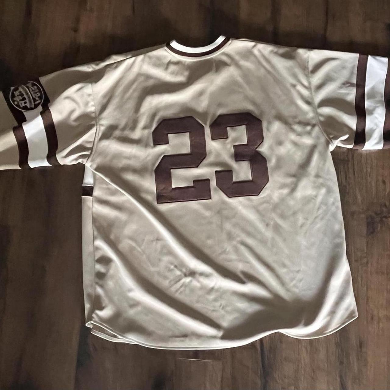 Vintage early 2000's FUBU jersey Dirty South tan and... - Depop