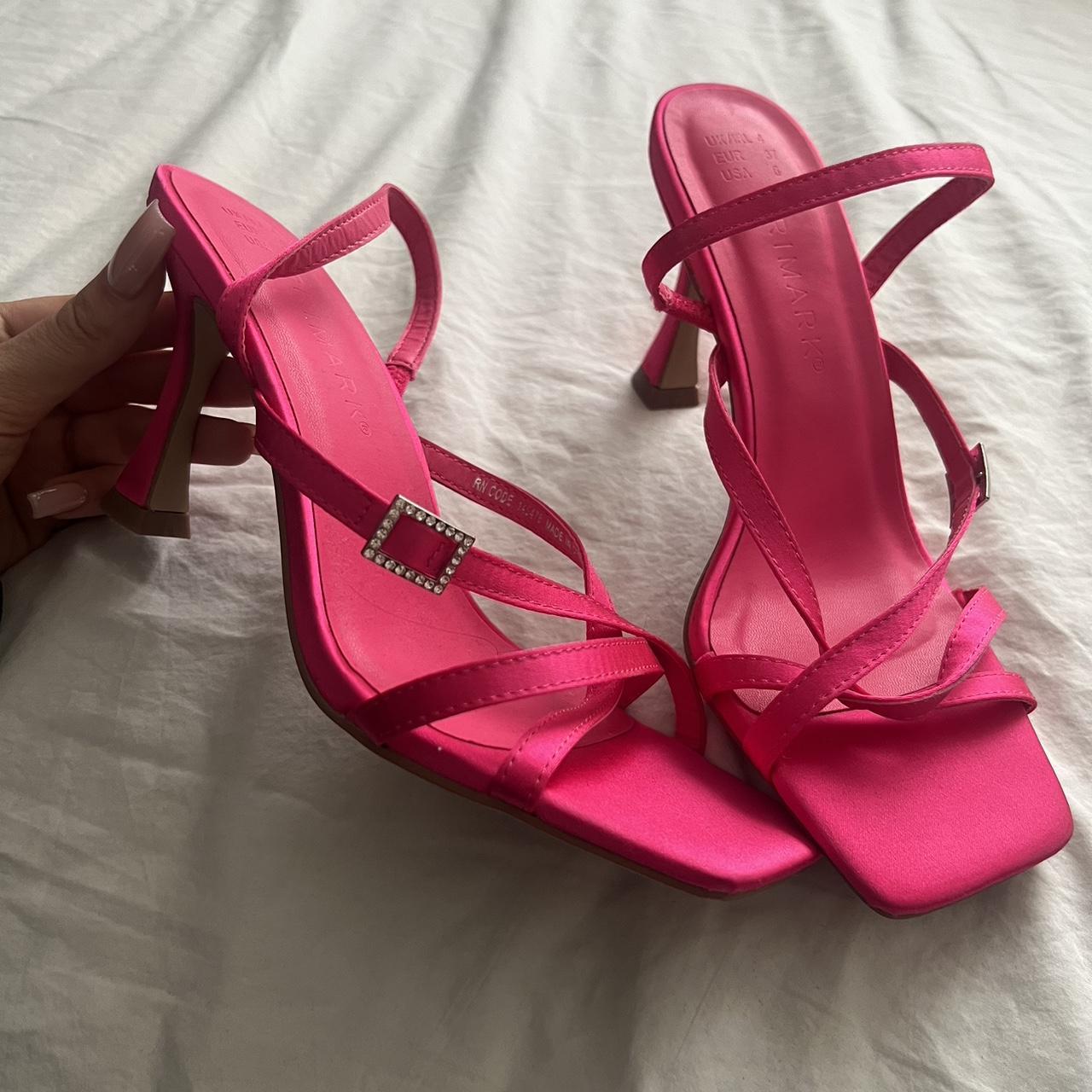 Hot pink, beautiful Primark Heels~ worn once~ so... - Depop