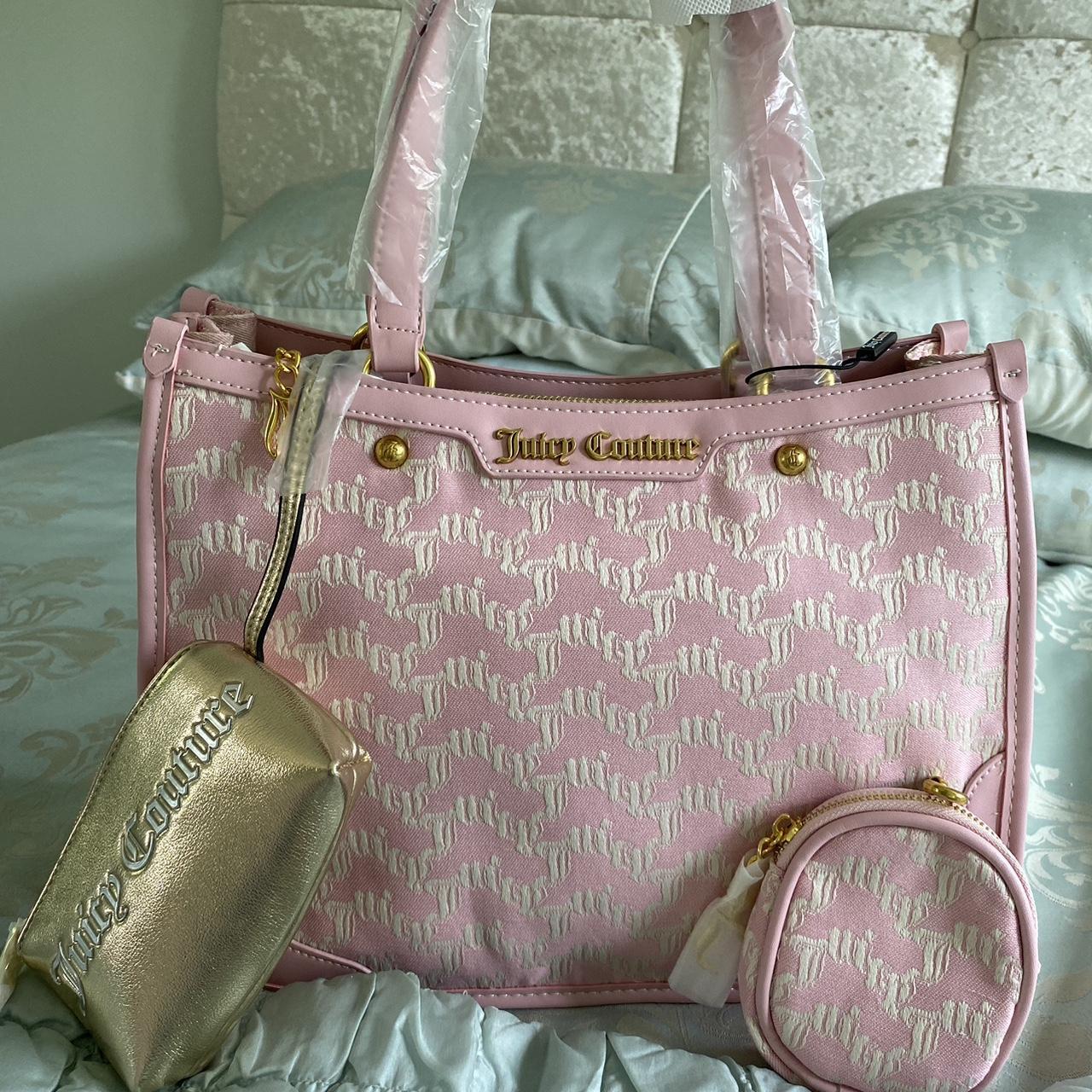 Juicy couture pink logo large tote bag🤍 vintage... - Depop