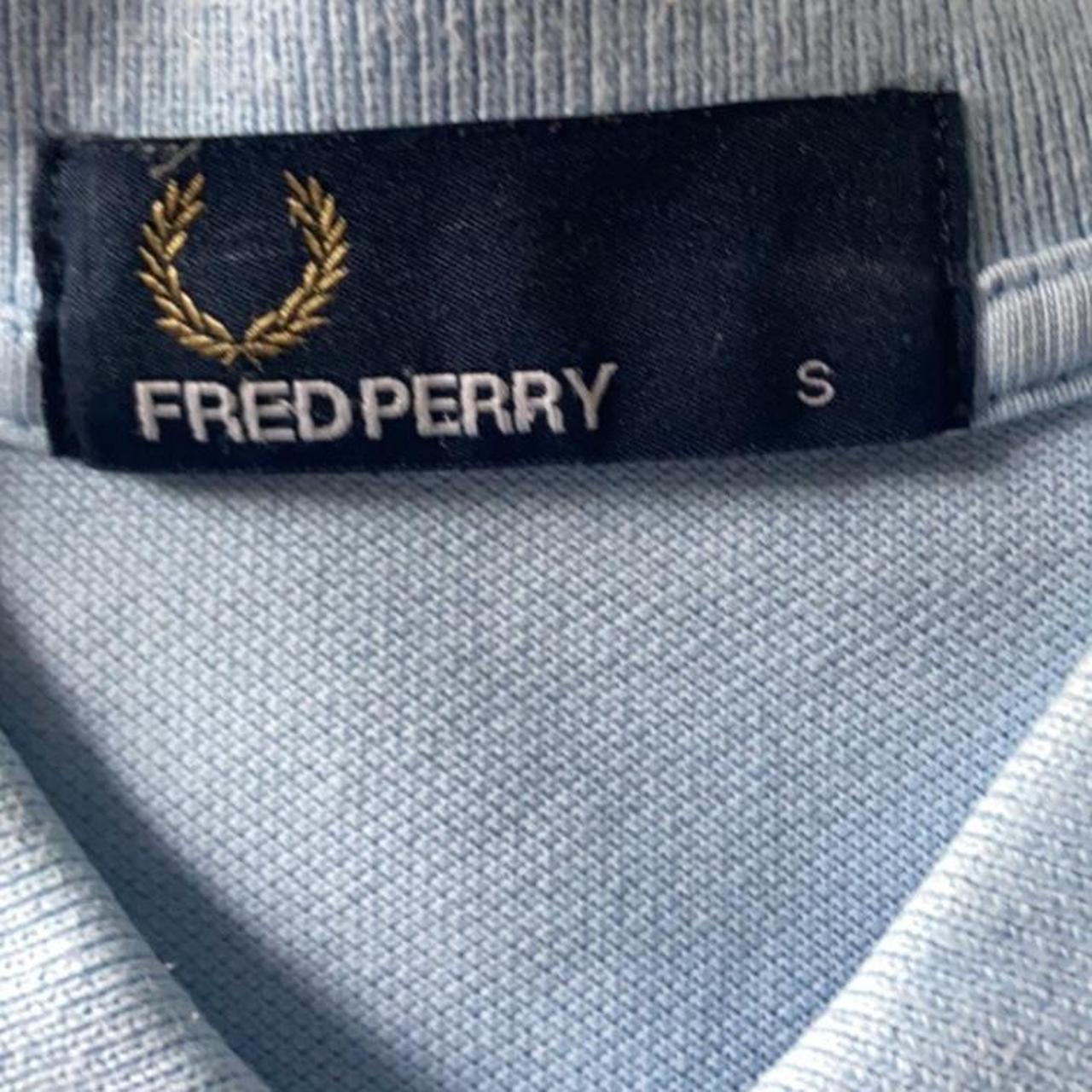 Very smart light blue Fred Perry polo shirt Fits... - Depop