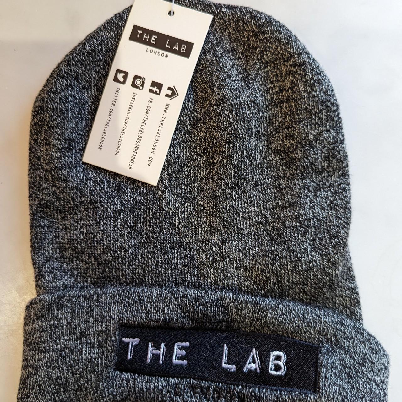 New unisex The Lab London beanie hat in grey New... - Depop