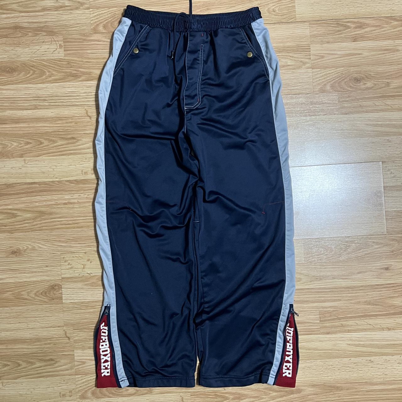 Y2K Rave Insane Joe Boxer Track Pants with the flare... | Depop