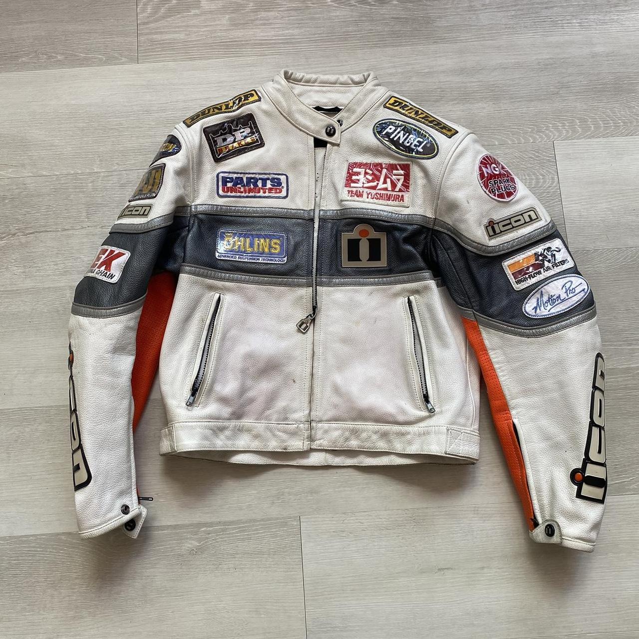 Icon motorcycle jacket marked as XL but fits vintage... | Depop