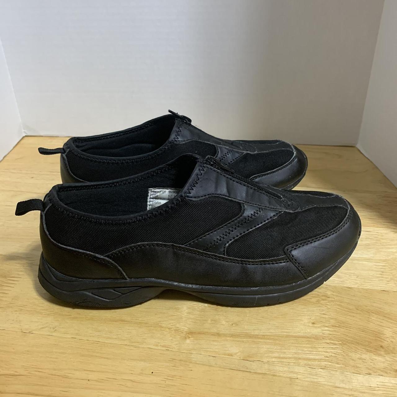 Danskin Shoes Womens 9 Loafer Sneakers Black Faux... - Depop