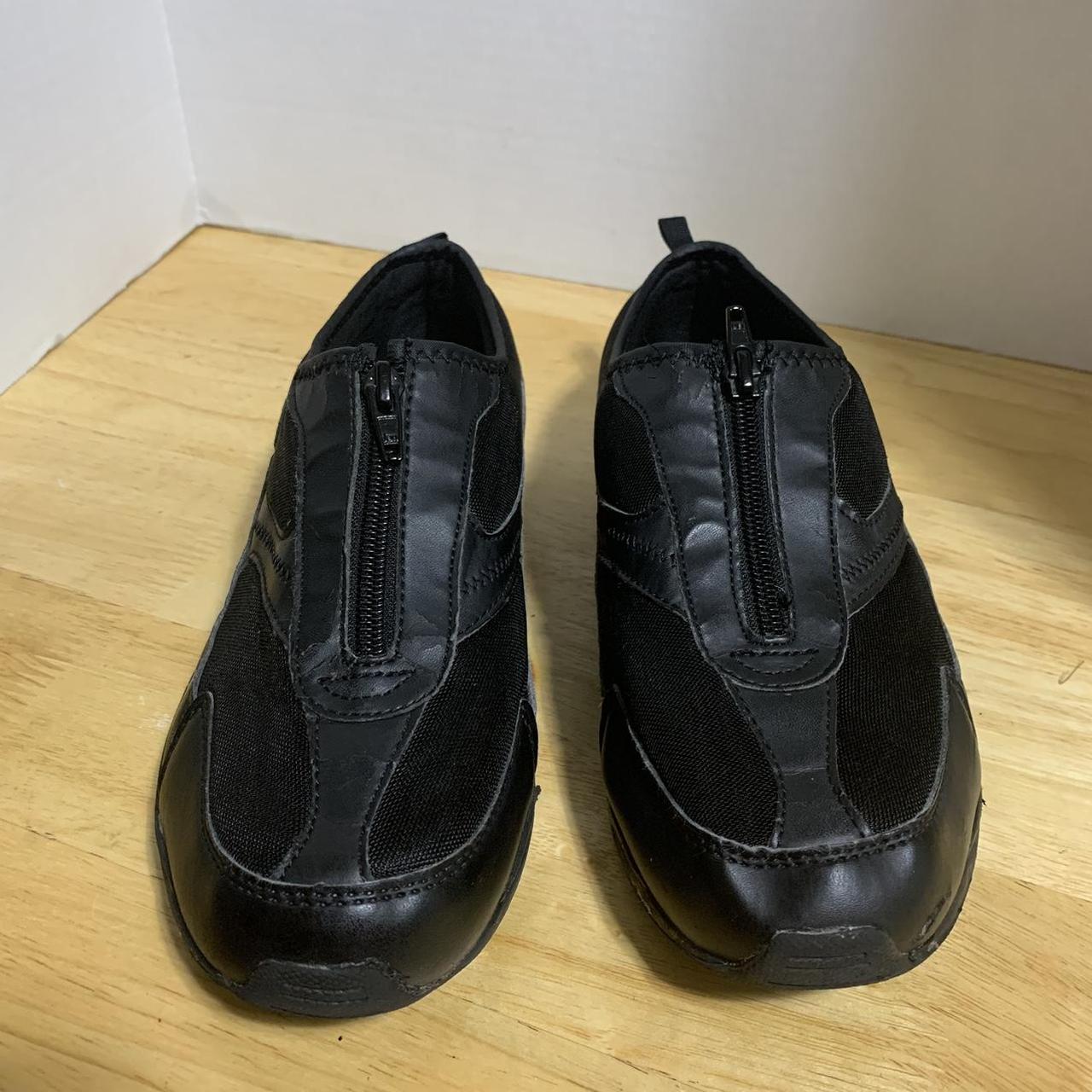 Danskin Shoes Womens 9 Loafer Sneakers Black Faux... - Depop