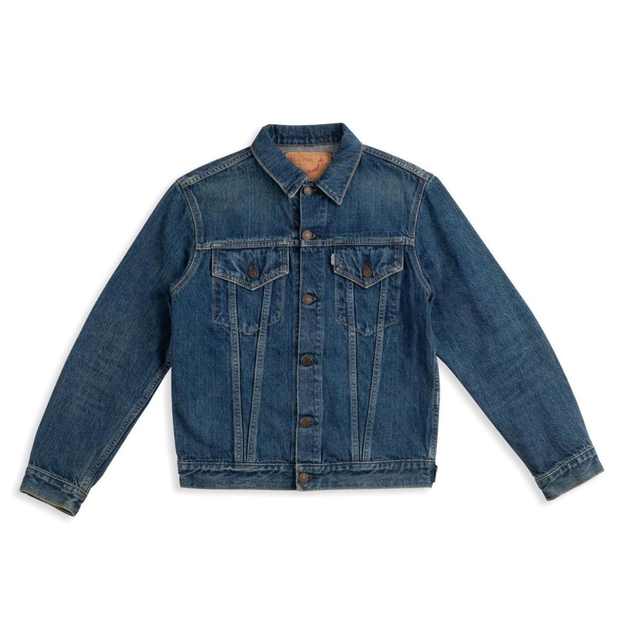 A gently washed Japanese denim jacket. 100%... - Depop