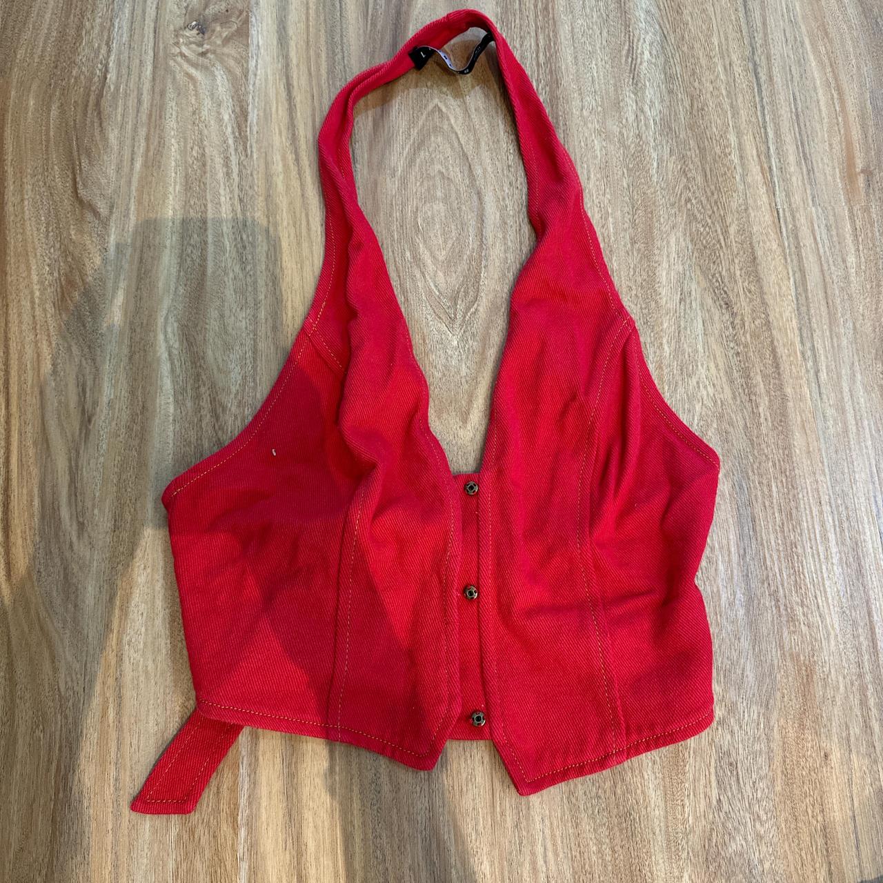 Lioness red halter neck Size xs | Depop