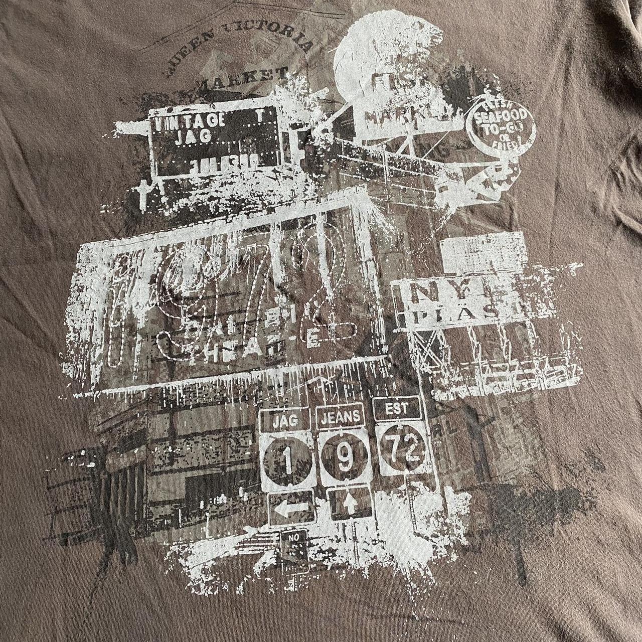 2000s baggy shirt JAG brand tee // authentic y2k t... - Depop