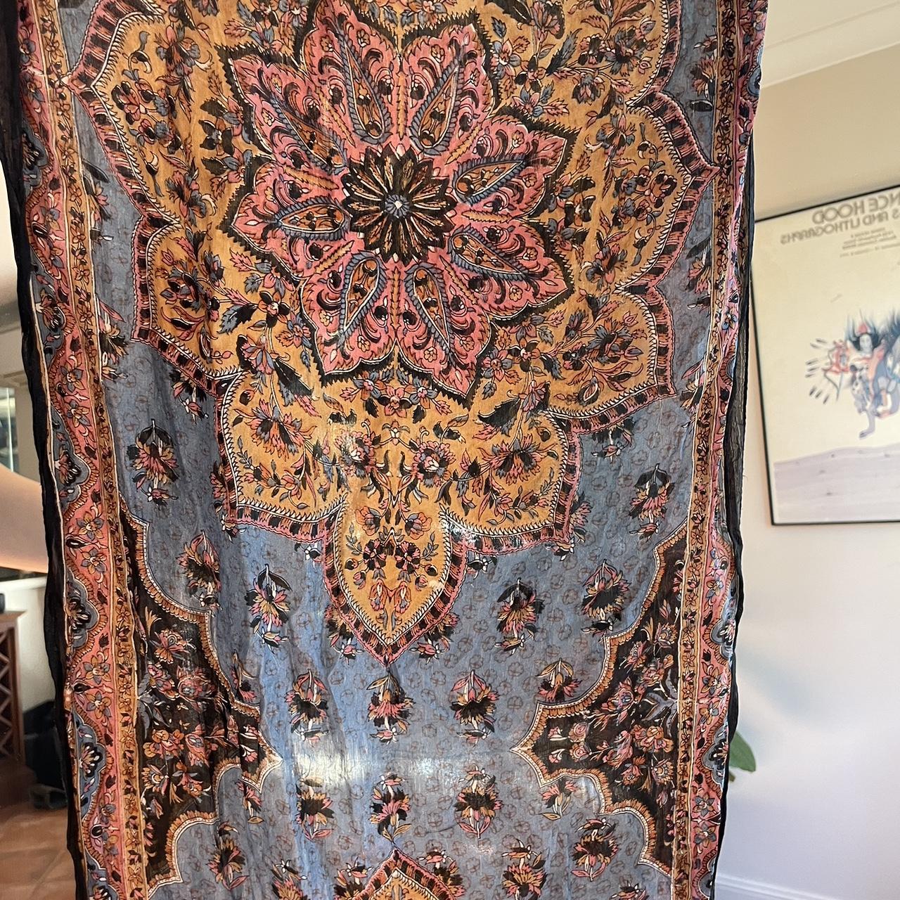 beautiful lightweight silky paisley pattern scarf ... - Depop
