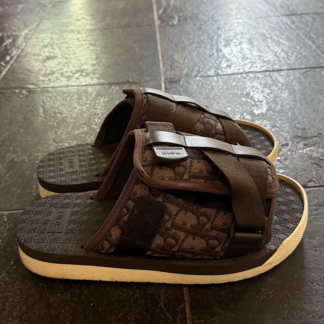 Dior Alpha Sandal/Slides ‘Dior Oblique’- Ebony No... - Depop