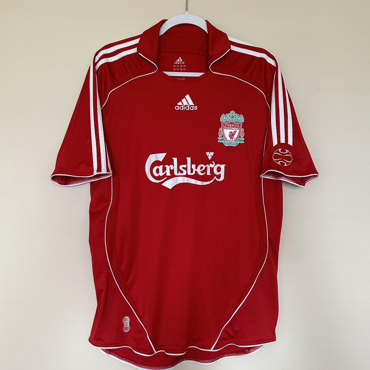 LIVERPOOL THROWBACK ADIDAS HOME JERSEY Liverpool Fc... - Depop