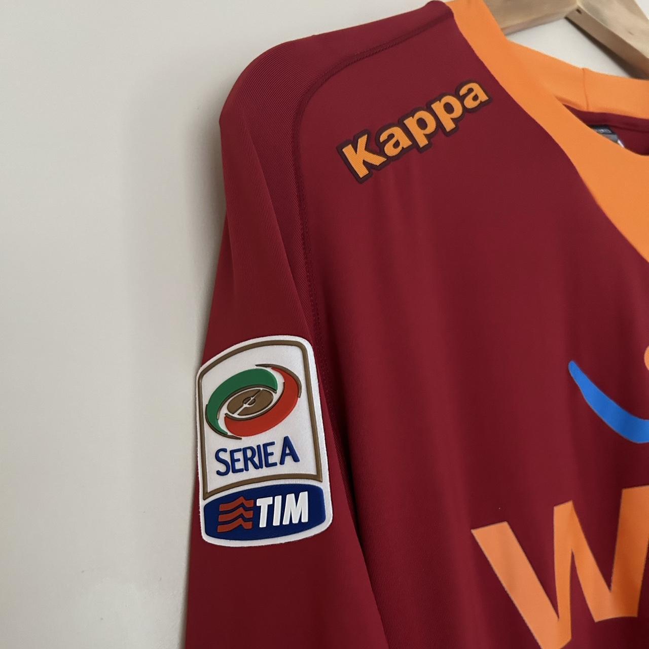 THROWBACK AS ROMA KAPPA HOME SHIRT *TOTTI* AS ROMA... - Depop