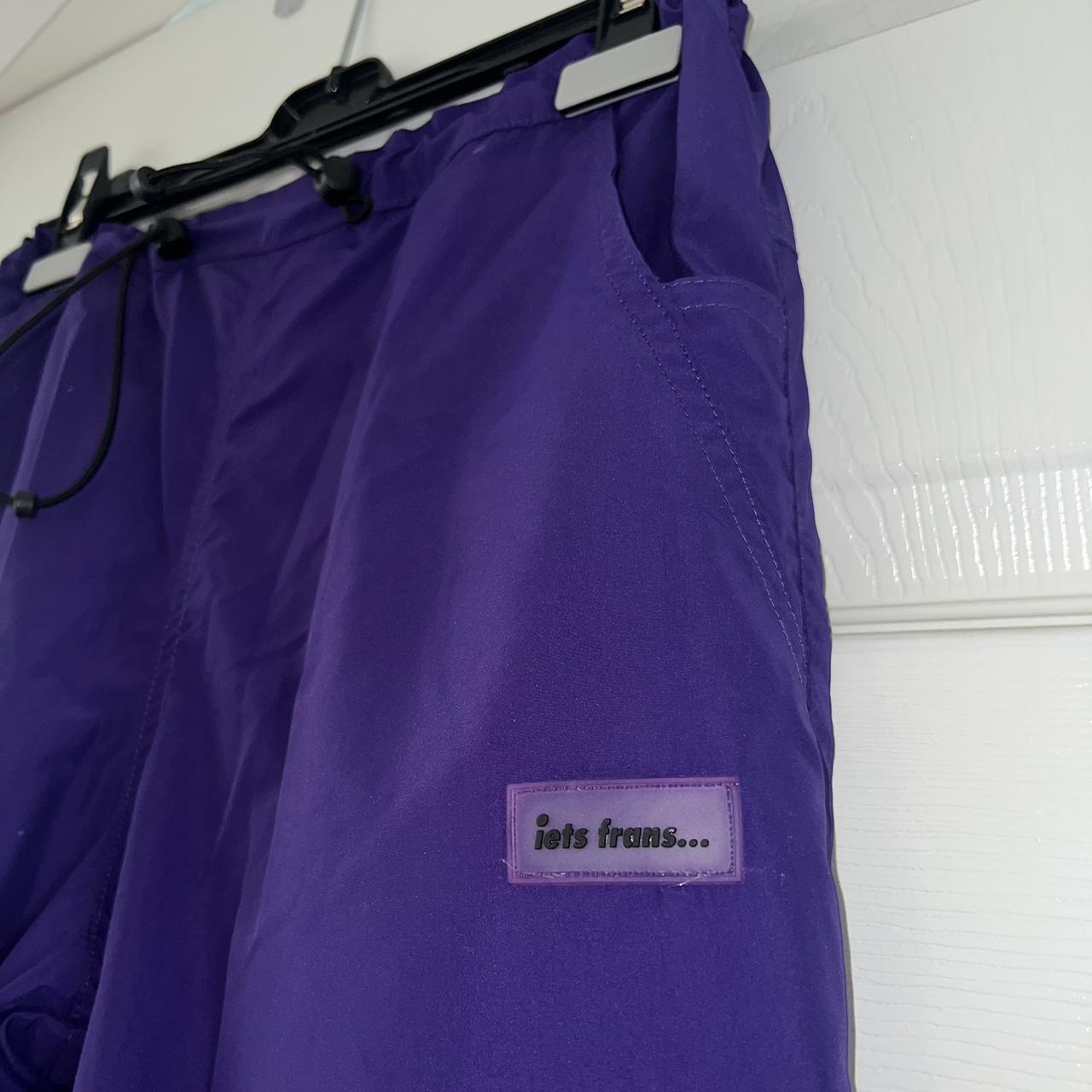 Purple iets frans parachute pants, urban outfitters... - Depop