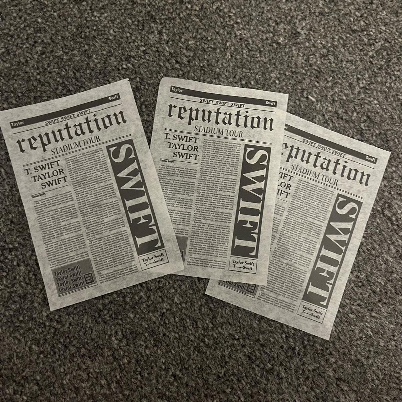x3 official taylor swift reputation tour confetti... - Depop