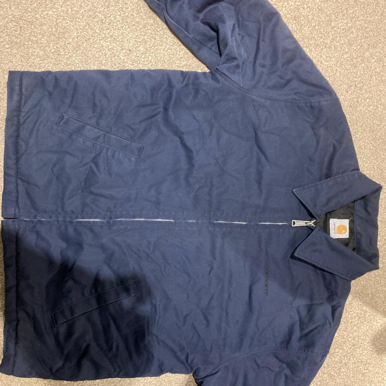Carhartt Modular Navy Jacket Size Large Lined, warm... - Depop
