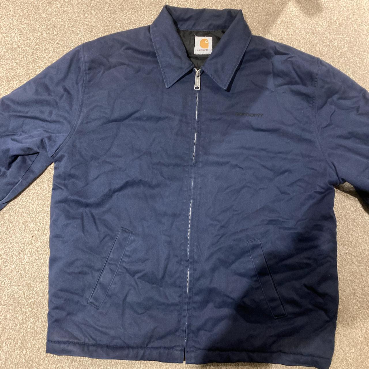 Carhartt Modular Navy Jacket Size Large Lined, warm... - Depop