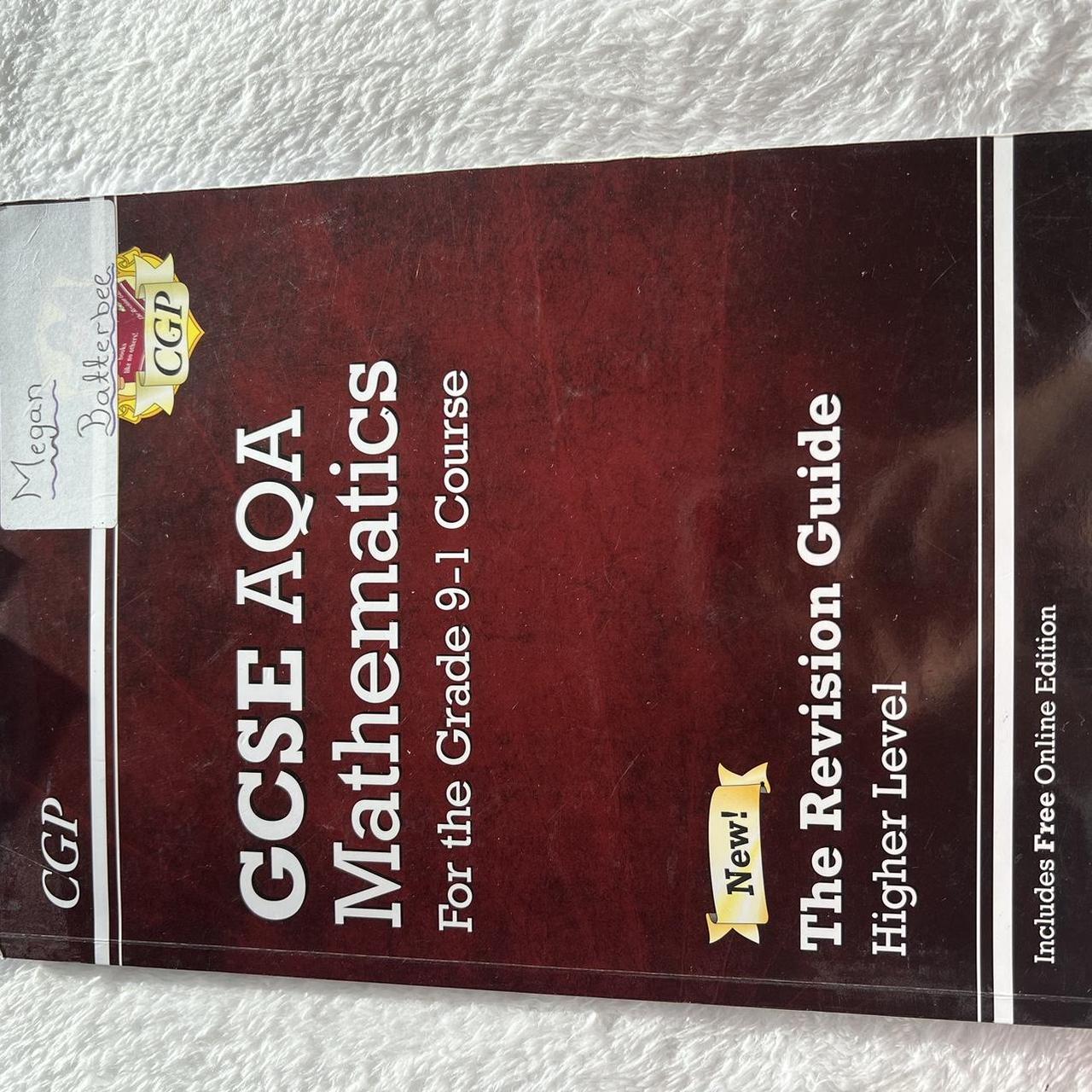 Revision guide for GCSE AQA Maths - 9-1 course A few... - Depop