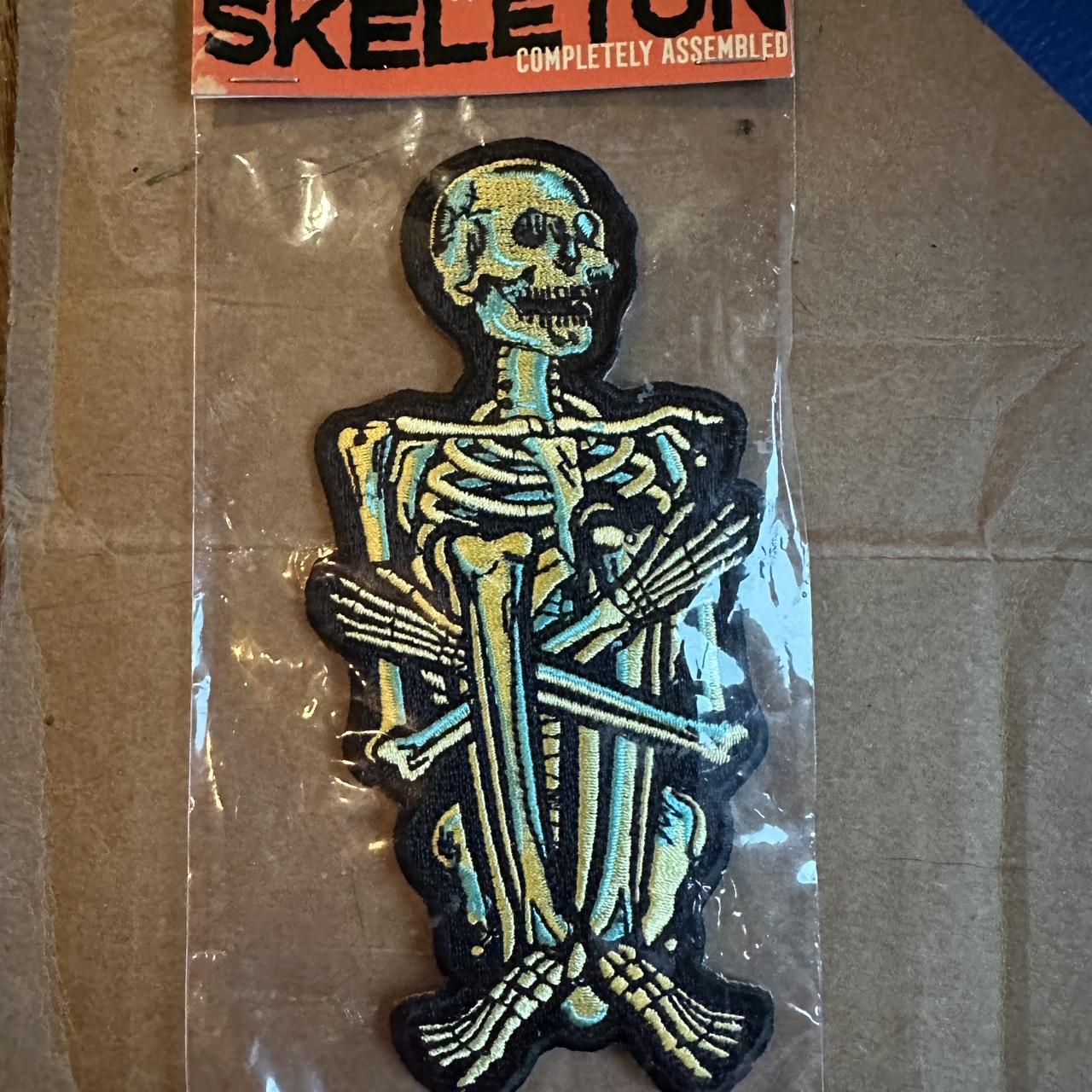 Skeleton patch jointed diecut beistle skeleton... - Depop