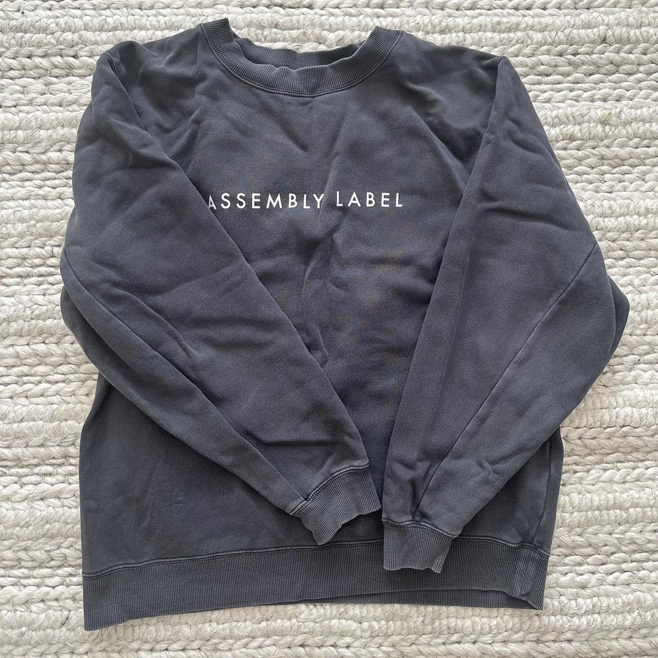Assembly label charcoal sweater - Depop