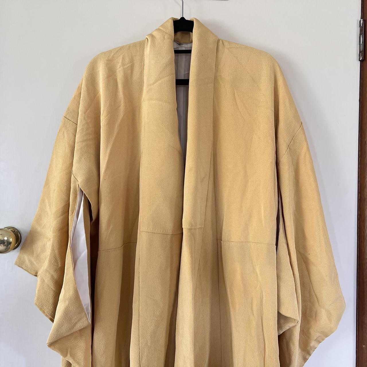 Vintage Soft Lemon Kimono. Purchased in Tokyo.... - Depop