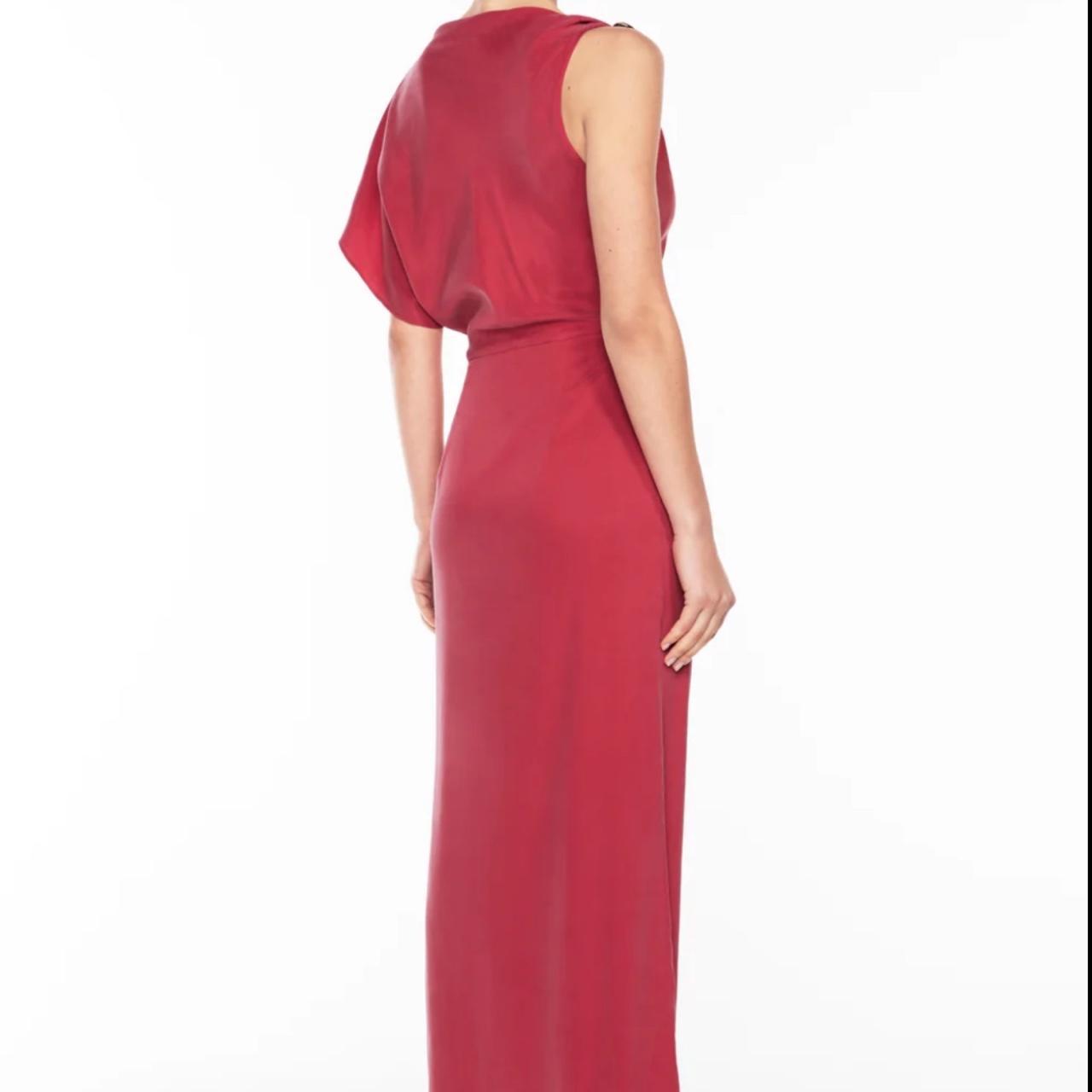 Manning Darrell dial it up drape dress Coral Size 8... | Depop